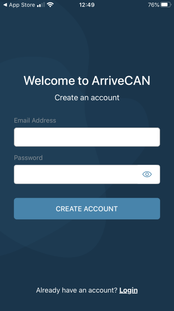 ArriveCanアプリの入力方法